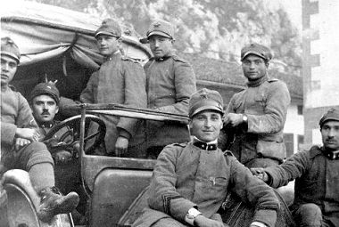 The rear of the Italian army Corps IV°